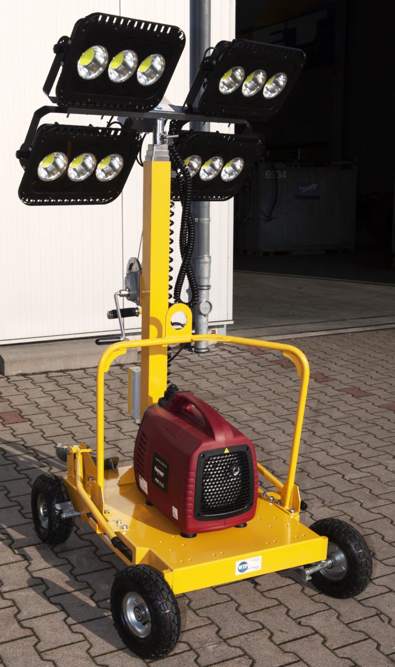 Mobile Lichtmasten - Lichtmasten, Baustellenausrüstung und mehr - WTP